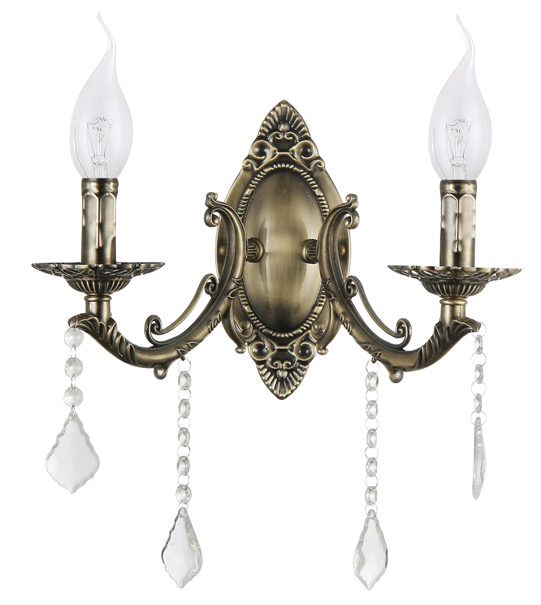 Aplica Fascino Alama cu decoratiuni din sticla 2xE14 60W – Light Expert